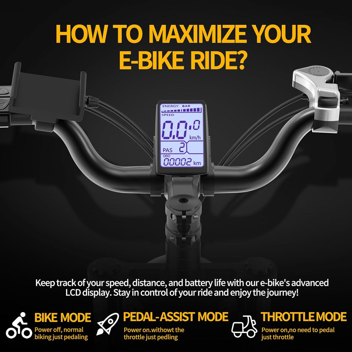 Ridstar Q20 1500W Full Suspension Mid Drive Fat Tire Ebike